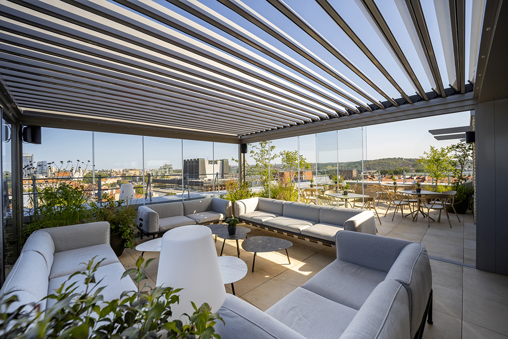 Techos de terraza con diseño de tipo "rooftop bar - Cover Prime