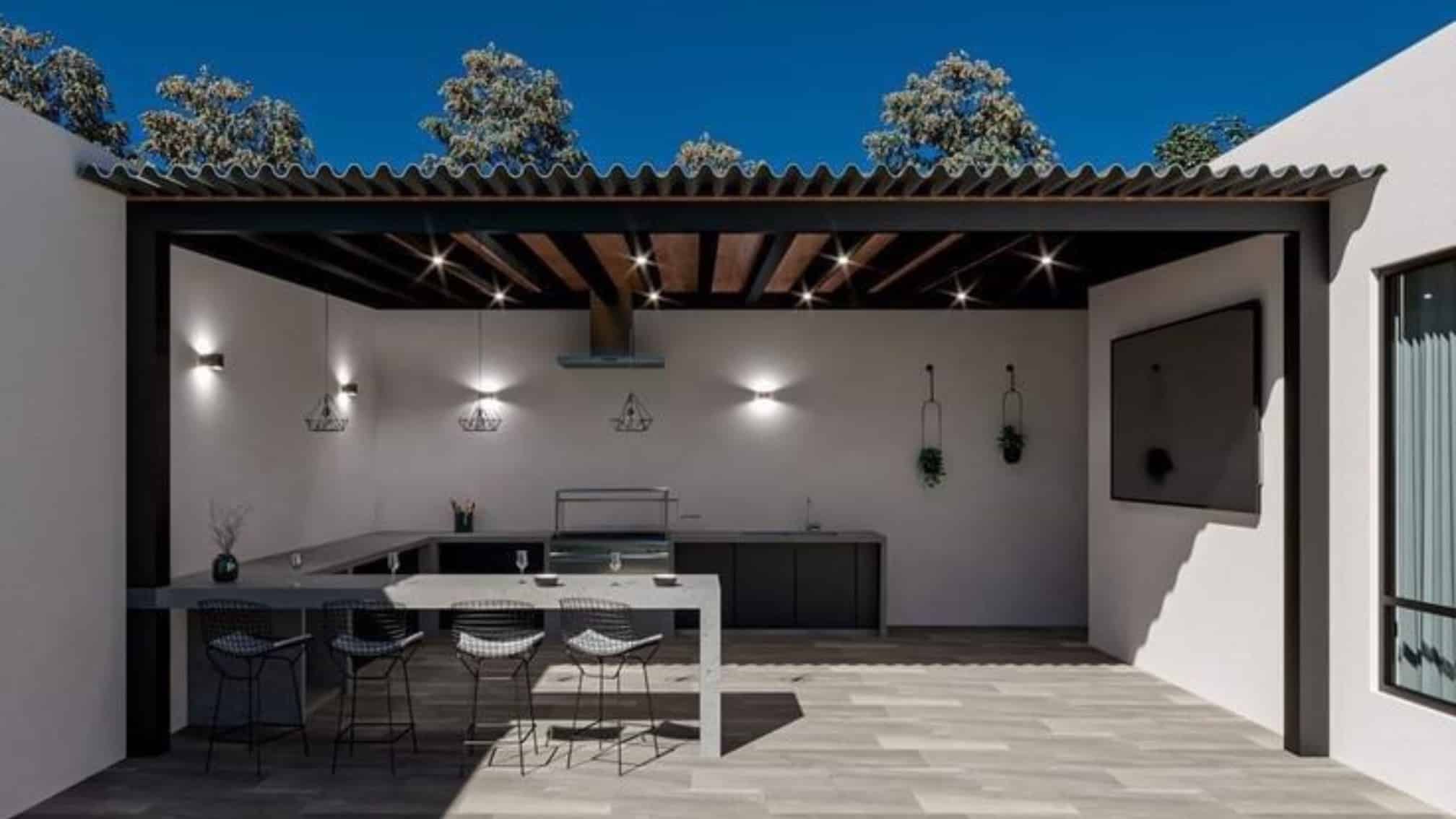 Luces y Sombras: Cómo Incorporar Iluminación en Techos de Verano ...